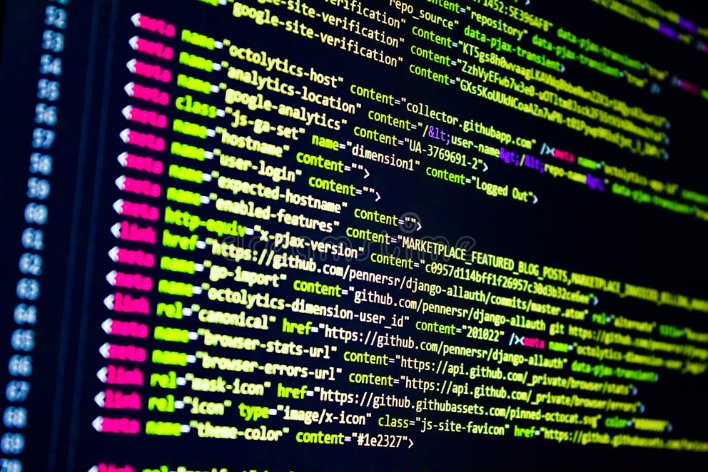 écran Du Code Source Du Logiciel. Code De Programmation. écriture Du Script. Programmeur ...