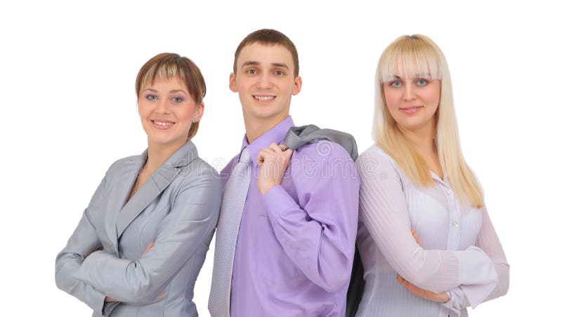 Équipe Réussie De Sourire Heureuse D'affaires Au Bureau Photo stock - Image du bonheur, masculin ...
