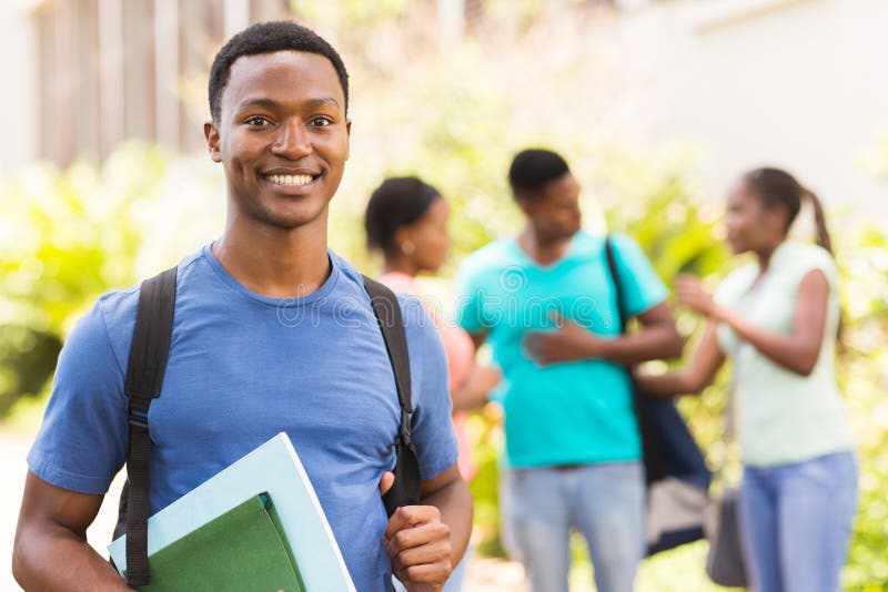 Étudiant noir photo stock. Image du ethnique, adulte - 52810226