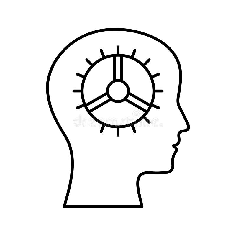 ícone Artificial De Vetor Cerebral Achatado Dentro Do Qual é Possível
