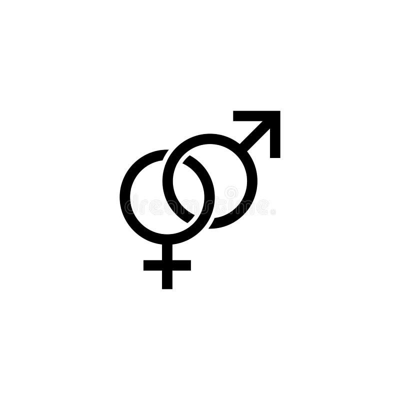 ícone Do Gênero Símbolo Do Vetor Sexual Símbolo Feminino E Masculino