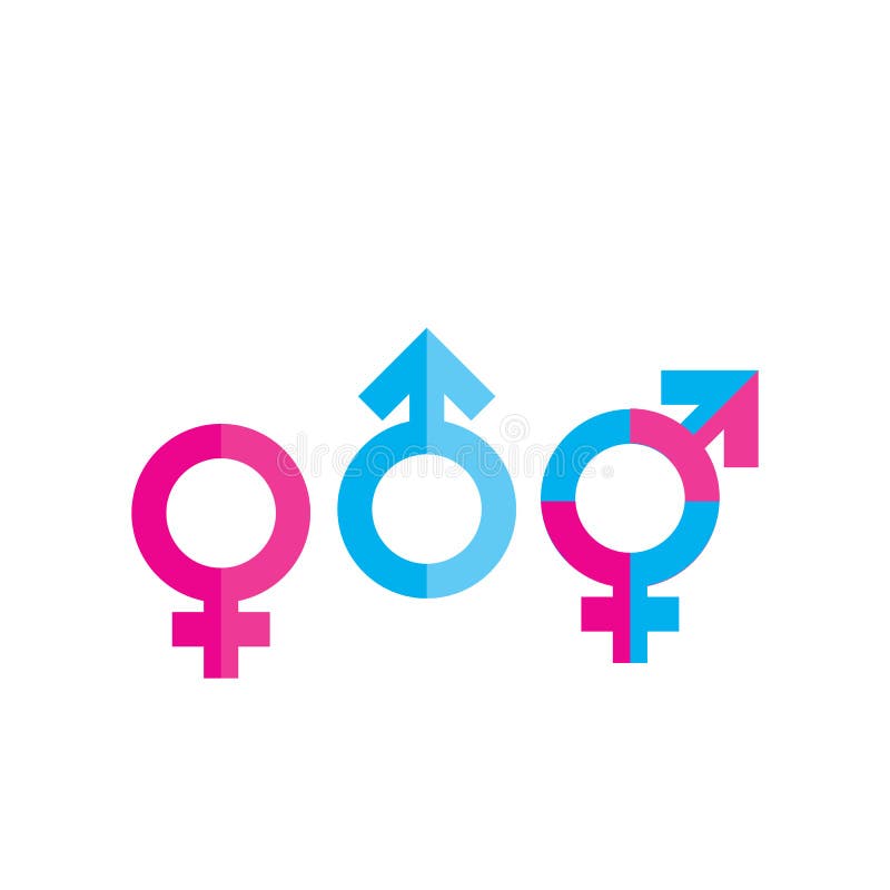ícone Do Gênero Símbolo Do Vetor Sexual Símbolo Feminino E Masculino