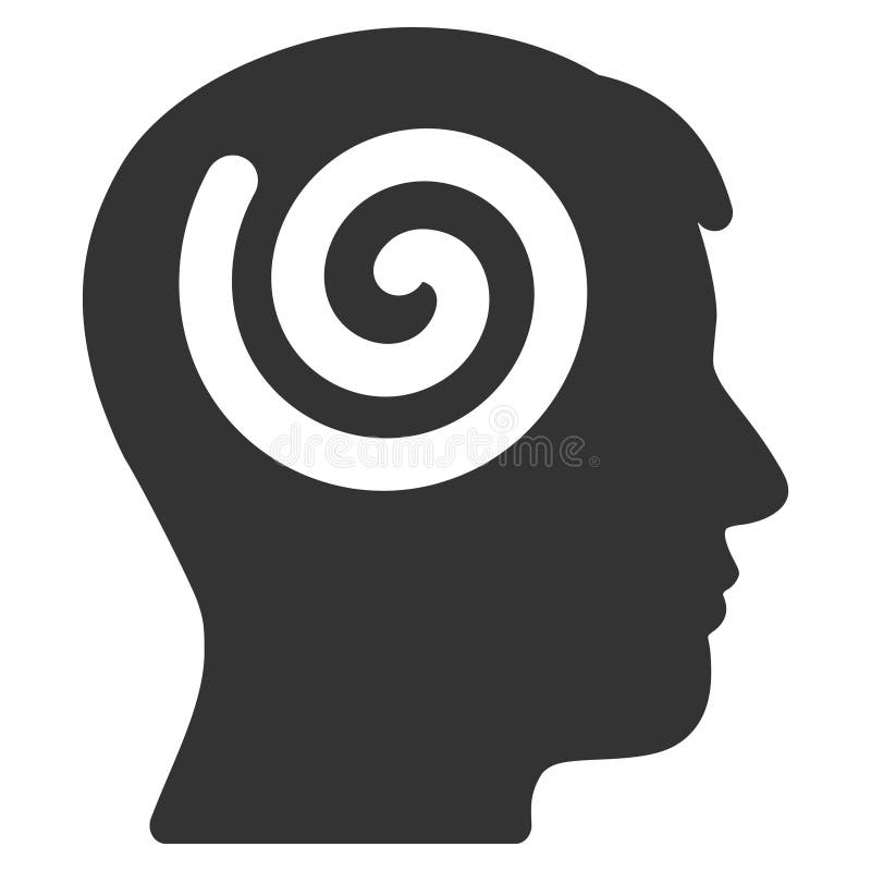 Símbolo De ícone Plano Espiral De Hipnose Vetorial Ilustração Do Vetor