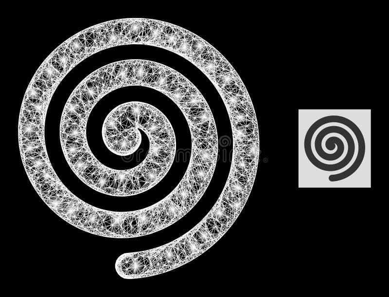 Símbolo De ícone Plano Espiral De Hipnose Vetorial Ilustração Do Vetor