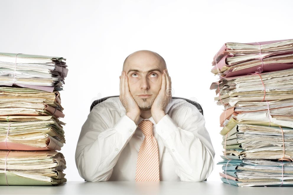 Überarbeiteter Verwalter stockbild. Bild von belagert - 2107471