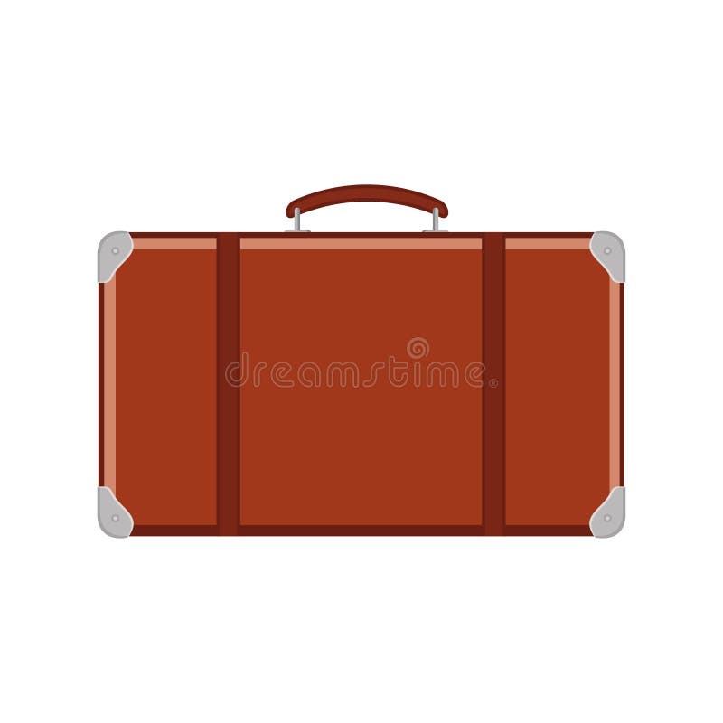 Retro Style Travel Suitcase Vector Image. Classic Vintage Travel Suitcase Stock Vector ...