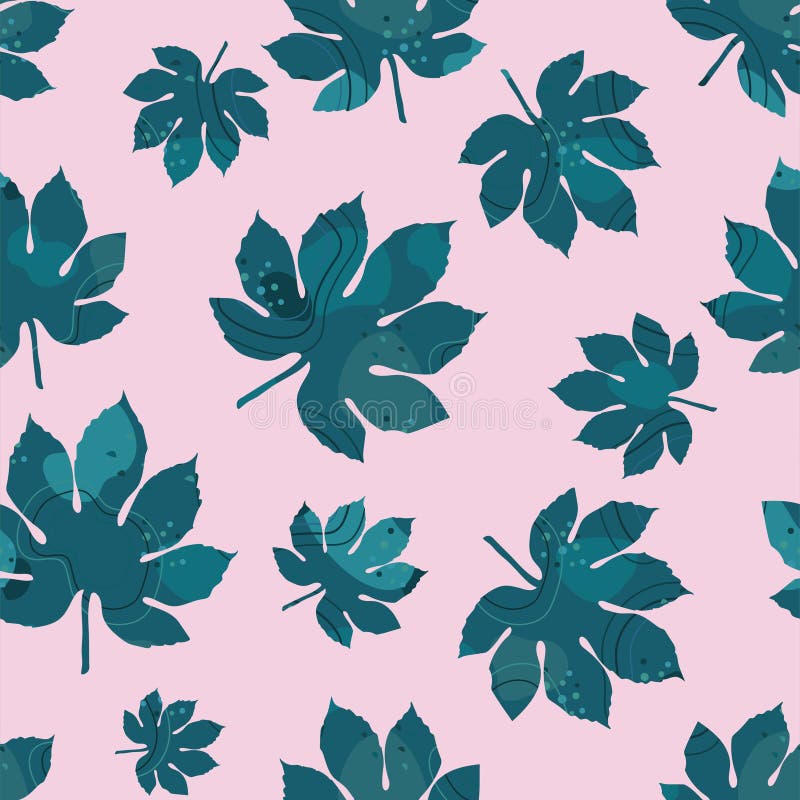 Seamless Pattern with Maple Leaves. Design for Paper, Textiles and Decor Stock Vector ...