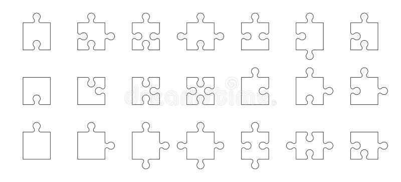 Jigsaw Puzzle Pieces Set. Different Shapes Puzzle Details with Various ... Jigsaw Puzzle Pieces Set. Different Shapes Puzzle Details with Various ...