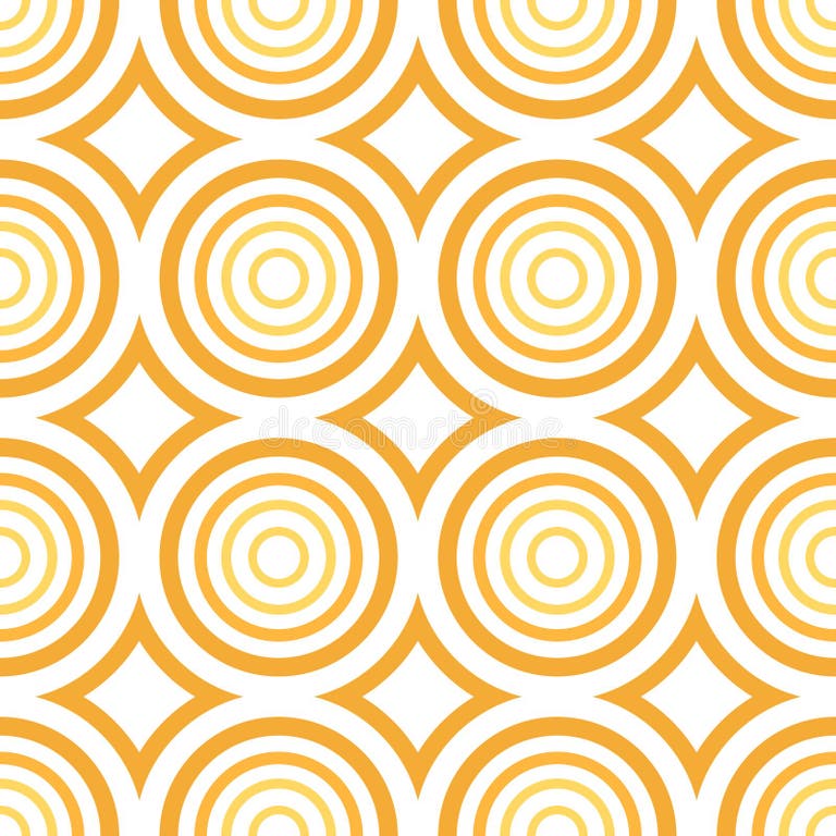 Vector Seamless - Orange Circle Pattern Stock Illustration - Illustration of green, light: 144819587