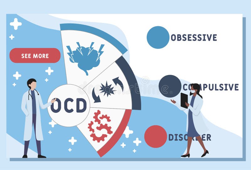 OCD - Obsessive Compulsive Disorder Acronym, Medical Concept Background. Stock Vector ...