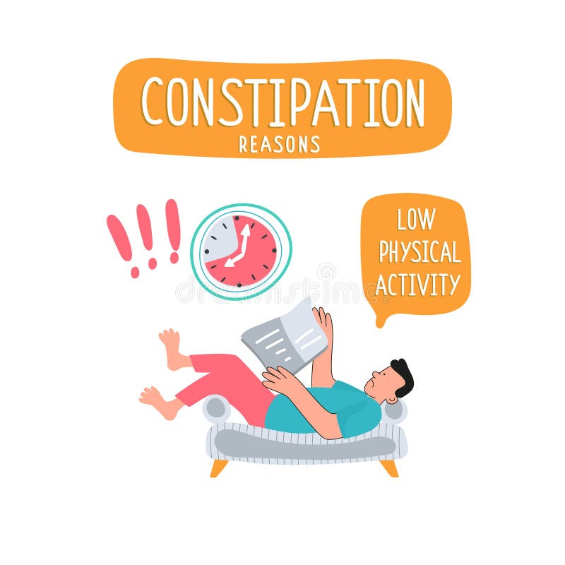 Causes Of Constipation In Humans Illustrations Of Medicines Medical