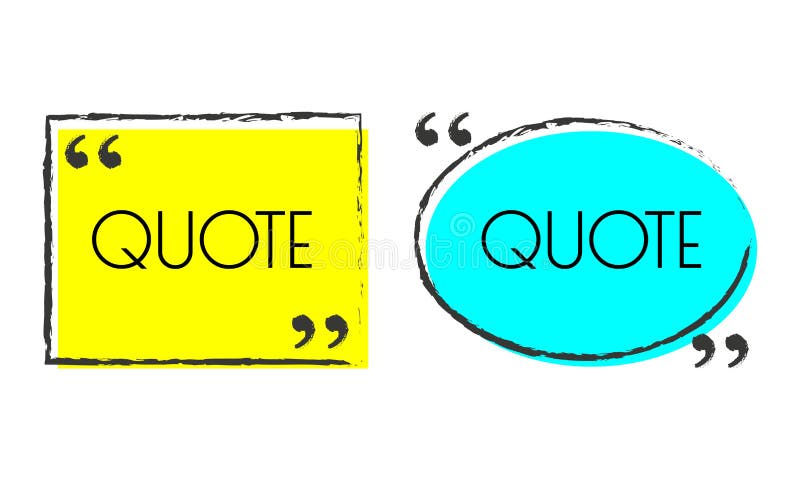 Text Box for Any Text with Quotation Mark Stock Vector - Illustration ... Text Box for Any Text with Quotation Mark Stock Vector - Illustration ...