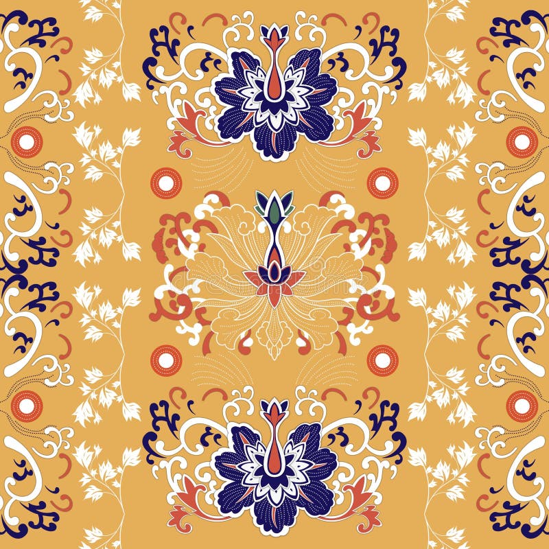 East Asian Style Sarong Pattern, Thai-Laos Sarong Pattern, Middle Eastern Asian Art Fabric ...