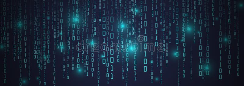Abstract Technology Binary Code Background.Digital Binary Data and Secure Data Concept with ...
