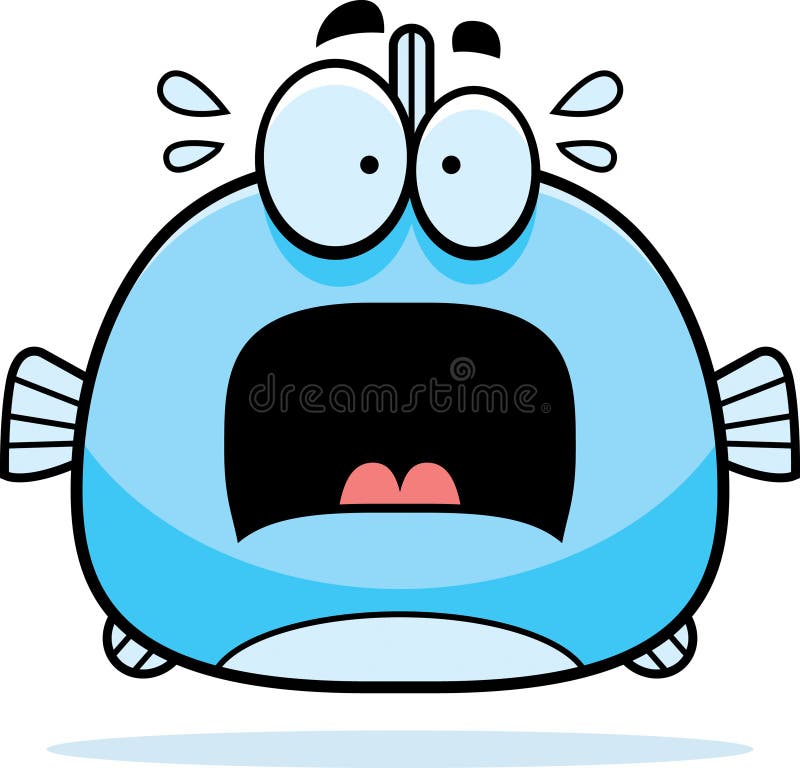 害怕的小的鱼 向量例证. 插画 包括有 尖叫, 冒汗, 恐惧, 惊吓, 图象, 飞翅, 吓唬, 敌意, 恐慌的 - 47412168