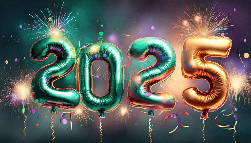 2025年气球庆祝迎来新年 库存例证. 插画 包括有 拥抱, 幸福, 读秒, 希望, 反空气污染的, 梦想 - 302521950