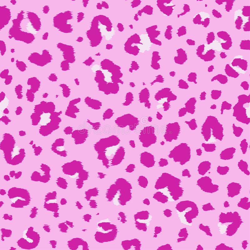 矢量无缝魅力粉色豹纹图案. 奢侈的野生动物. 美洲虎野生动物旅行无缝. 手绘动物毛皮 库存例证 - 插画 包括有 豹子, 粉红色: 273312428
