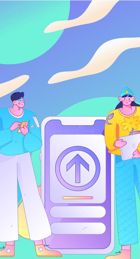 Notification Announcement Vector Creative Flat Hand Drawn Illustration Stock Vector ...