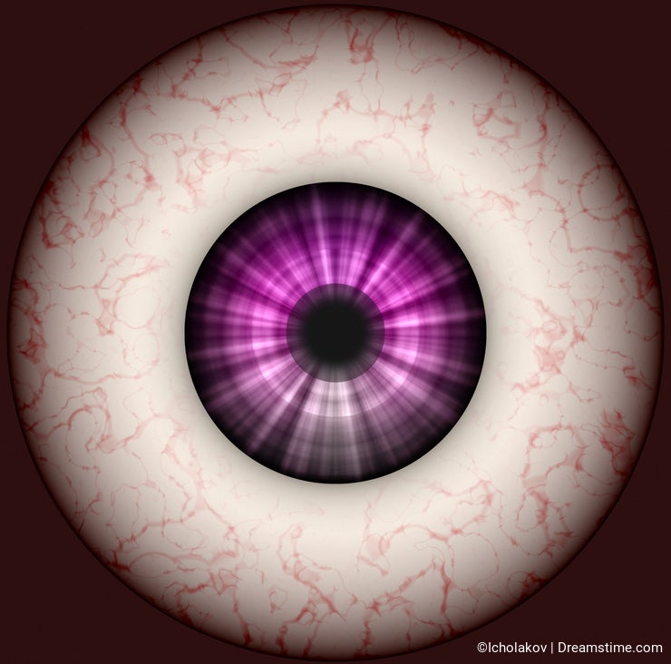 Create a cool looking eyeball - Dreamstime