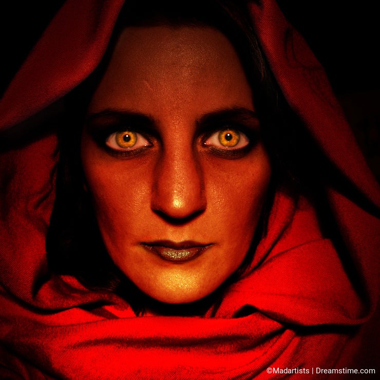 Evil face in photoshop - Dreamstime