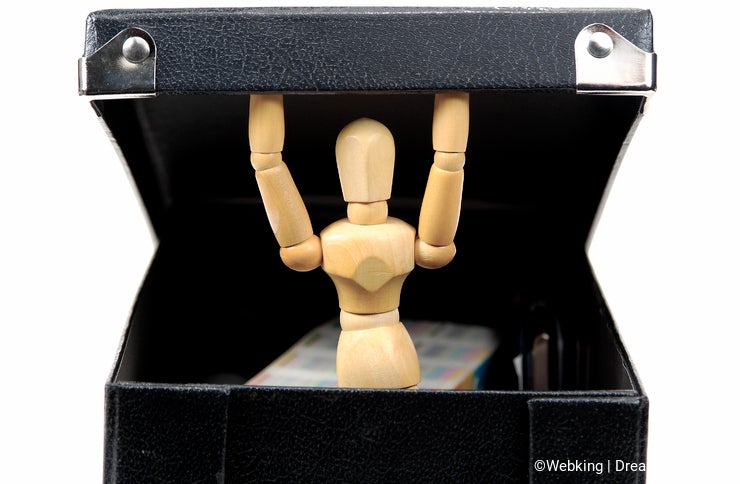 Stuck in a Box - Dreamstime