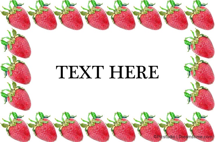 Strawberry Frame - Dreamstime