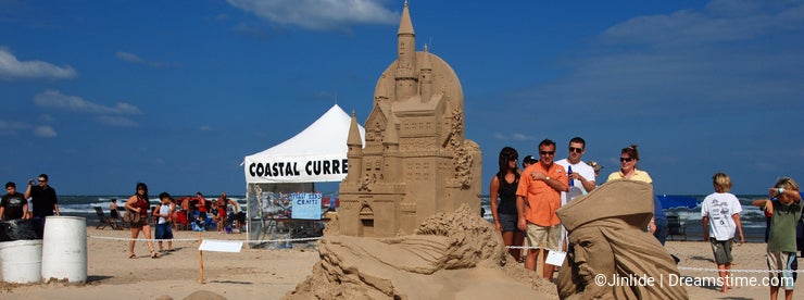 Sand Master at work - Dreamstime