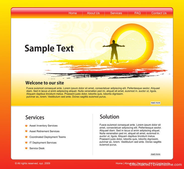 32 Cool Website Templates - Dreamstime