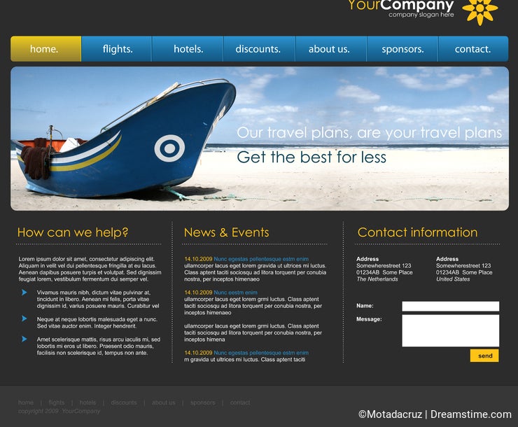 32 Cool Website Templates - Dreamstime