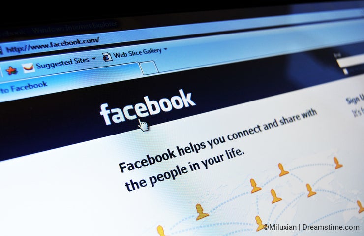 Please like me on Facebook - Dreamstime