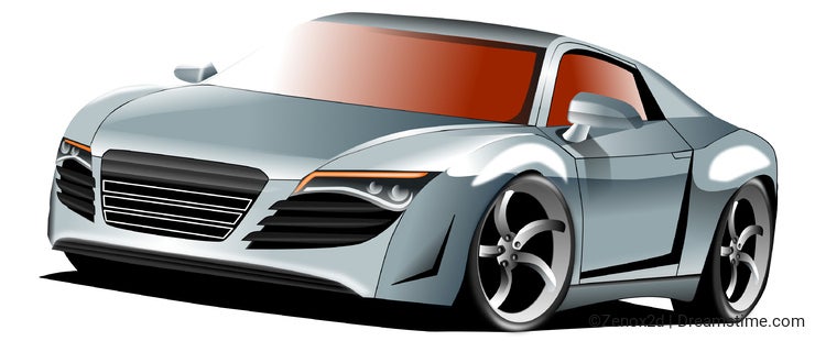 Car Illustrations with graphic tablet and inkscape - Dreamstime