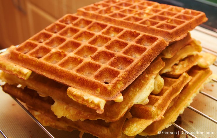 Baking Brussels Waffles a Tradition in Belgium - Dreamstime