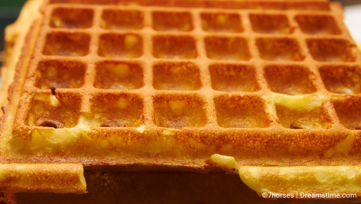 Baking Brussels Waffles a Tradition in Belgium - Dreamstime