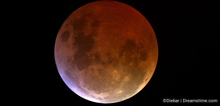 The Total Lunar Eclipse on December 10th, 2011 - Dreamstime