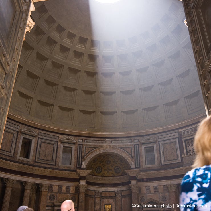 Giant Oculus, Pantheon, Rome - Dreamstime