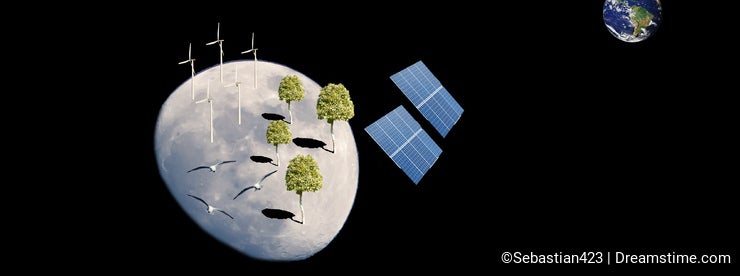 Future of the moon - Dreamstime