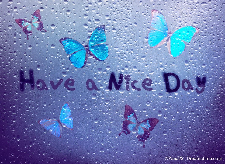 Inscriptions and creative on misty and rainy window - Dreamstime