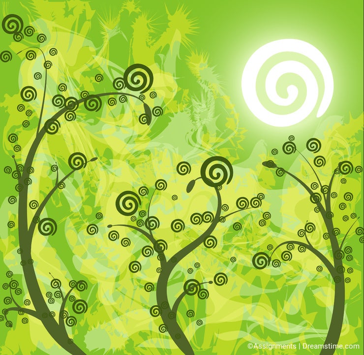 Greenery - Pantone color of the year 2017 - Dreamstime