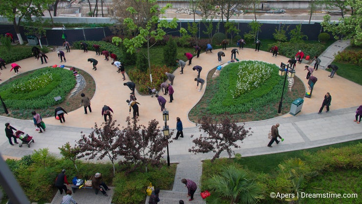 Communal activities are common in China - Dreamstime