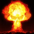 Image of skull explode | CreepyHalloweenImages