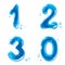 ABC Series - Water Liquid Numbers - 1 2 3 0 Stock Vector - Illustration ...