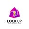 Abstract Gradient Lock Up Logo Design Template Vector Stock Vector ...