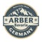Abstract Stamp or Emblem with the Name of Town Arber, Bavaria, Germany ...