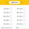 Addition. Number Range Up To 10. Math Worksheet for Kids. Solve ...