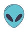 Alien face design stock vector. Illustration of organic - 249387872