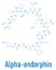 Alpha-endorphin Endogenous Opioid Peptide Molecule. Skeletal Formula ...