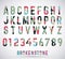 Alphabet broken font stock vector. Illustration of incomplete - 73220720