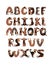 Alphabet Letters in Shape of Dogs Stock Vector - Illustration of brown ...