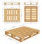 American Standard Pallet Views Stock Vector - Illustration of shape ...