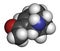 Anatoxin-a Very Fast Death Factor, VFDF Molecule. 3D Rendering. Atoms ...